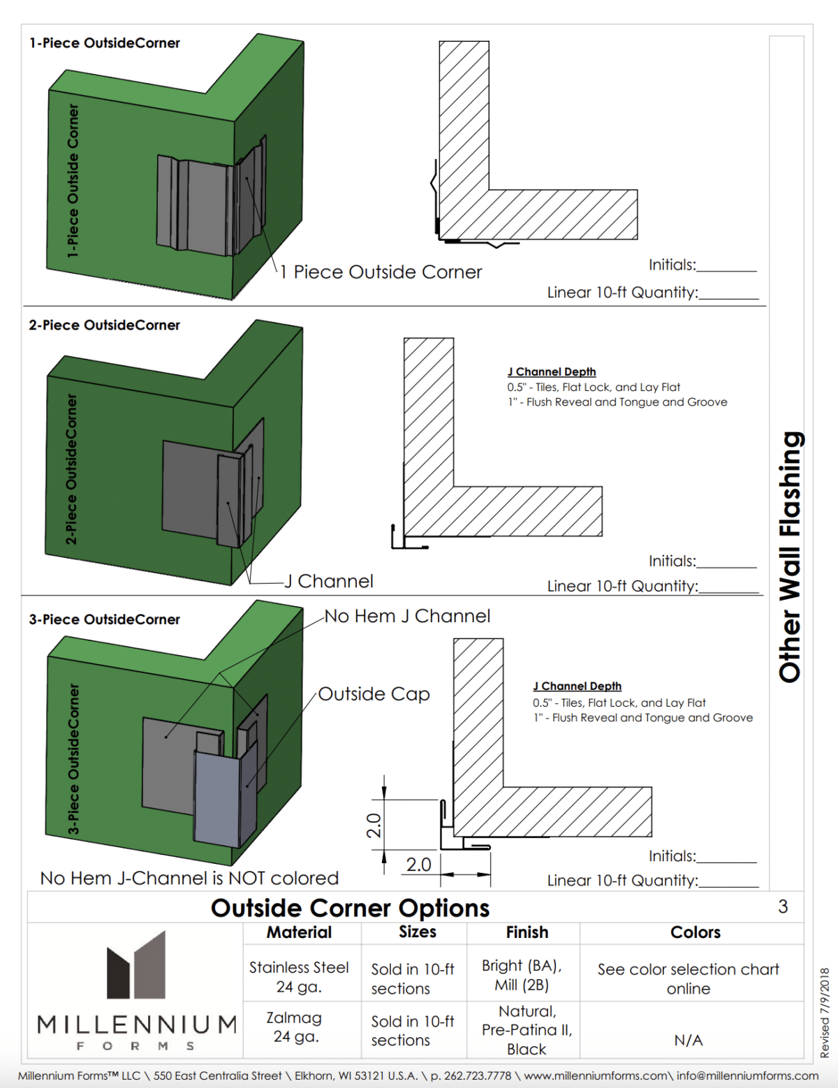Drawings + Details - Millennium Forms
